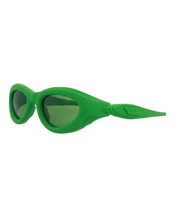 Bottega Veneta Round Oval Sunglasses - Green/green (bv1162s