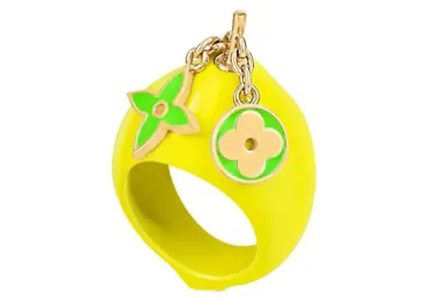 LOUIS VUITTON Fruits Lemon Ring - Yellow/green