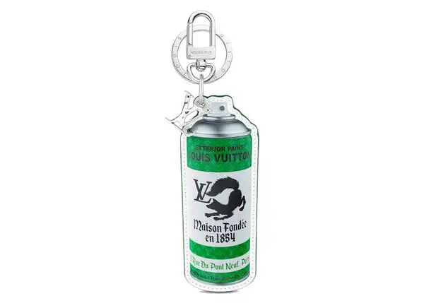 LOUIS VUITTON Paint Illustre Bag Charm Keyholder - Green