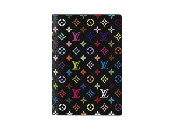 LOUIS VUITTON X Takashi Murakami Passport Cover - Black Multicolored