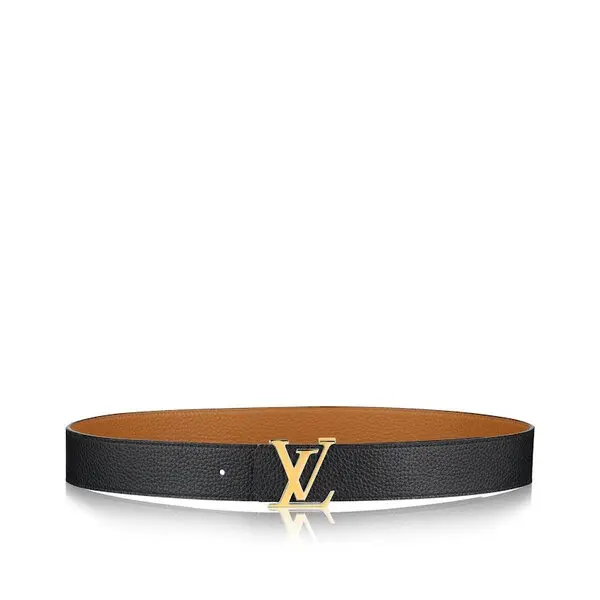LOUIS VUITTON Belt Initiales Reversible 40mm - Black