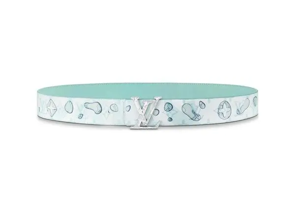 LOUIS VUITTON Aqua 40mm Reversible Belt - Light Blue