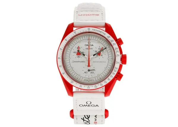 SWATCH X Omega Moonswatch Mission To Mars Watch So33r100 - Bioceramic