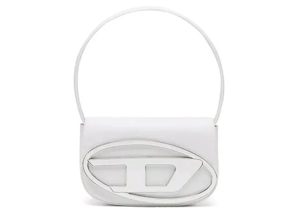 DIESEL 1dr Nappa Leather Shoulder Bag - White