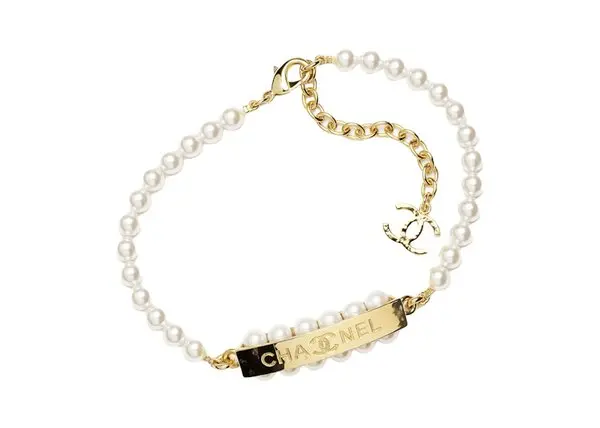 Chanel Choker - Dark Gold/pearly White (abb848 B14643 Ns018)