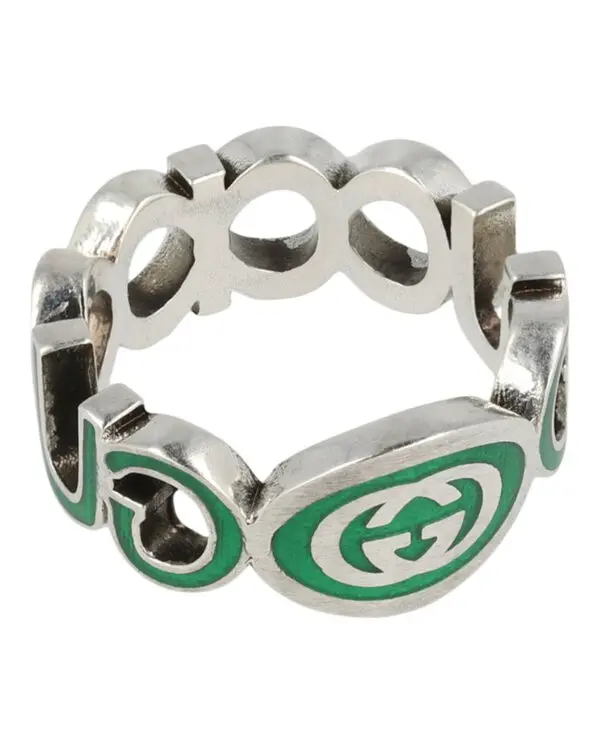 Gucci Sterling Interlocking G Ring - Silver