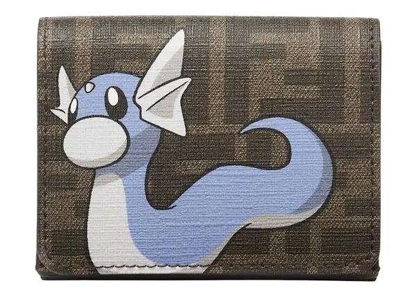 Fendi X Frgmt X Pokemon Ff Fabric Wallet - Brown