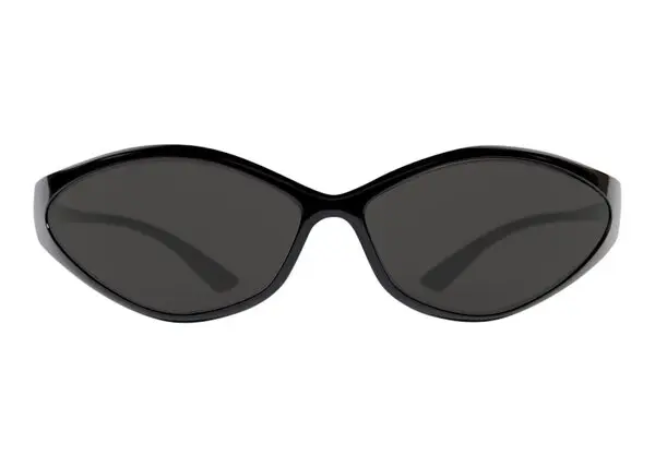 Balenciaga 90s Oval Sunglasses - Black (745069t00071000)