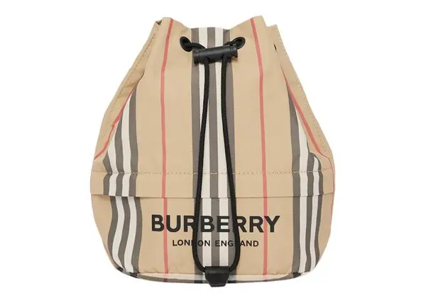 Burberry Icon Stripe Nylon Pouch