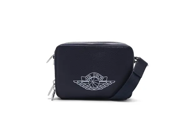 Dior X Jordan Wings Messenger Bag - Navy Blue