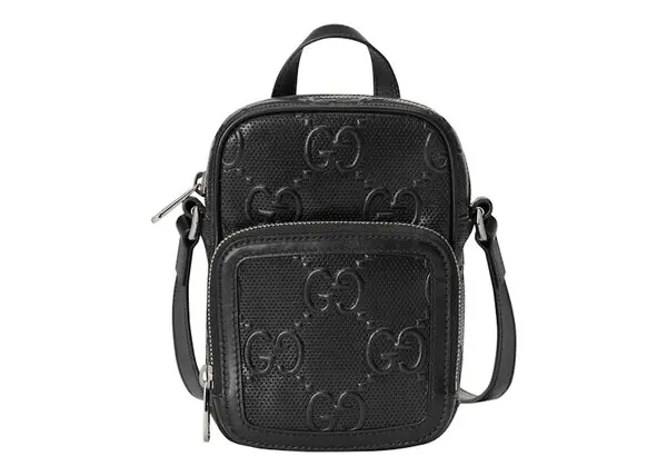 Gucci Gg Embossed Mini Bag - Black