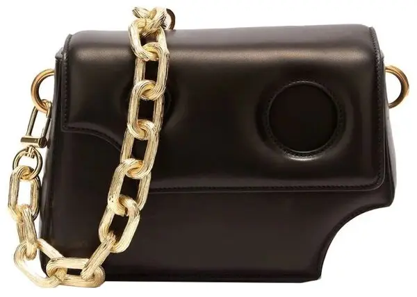 Off-White Logo Print Shoulder Bag - Black