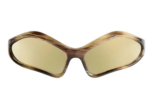Balenciaga Fennec Oval Sunglasses - Bronze (768054t00072681)