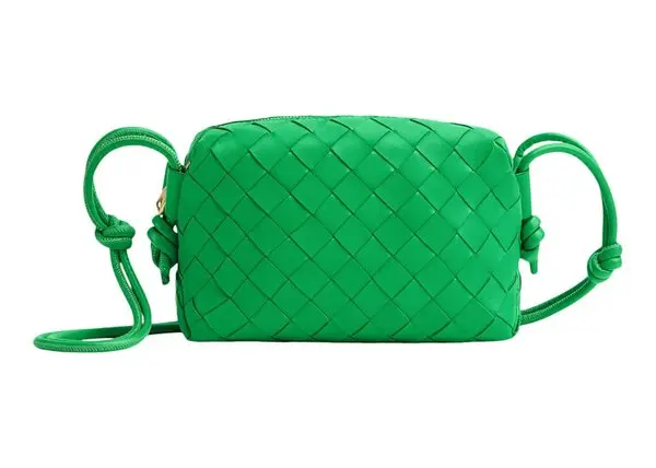 Bottega Veneta Loop Intrecciato Camera Bag Mini - Parakeet