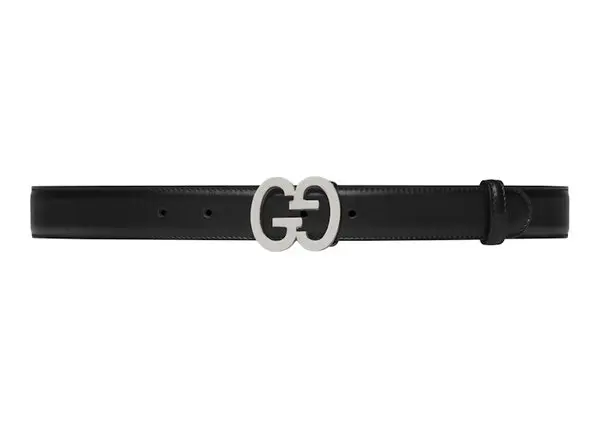 Gucci Saint Laurent Double G Buckle Belt - Black