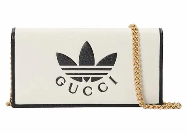 Gucci X Adidas Wallet With Chain - Off/white