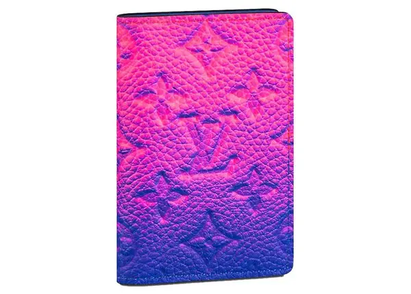 LOUIS VUITTON Pocket Organizer Taurillon Illusion - Blue/pink