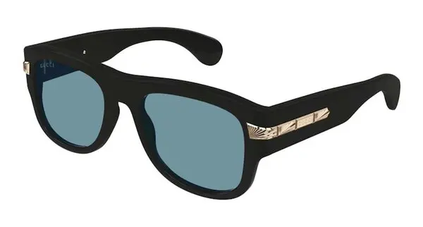 Gucci Square Frame Sunglasses - Black/light Blue (gg1517s/002