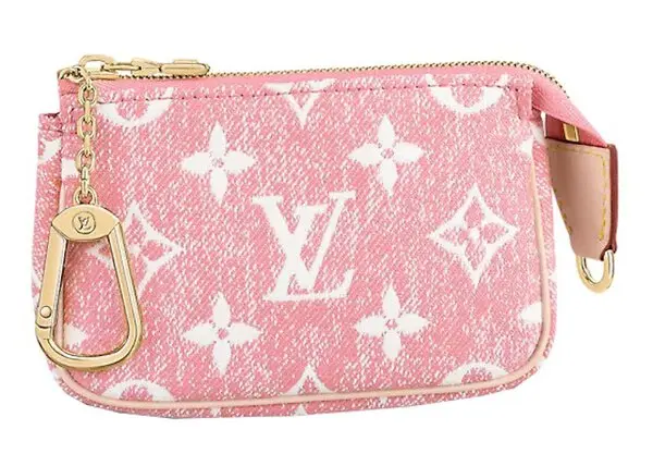 LOUIS VUITTON Micro Pochette Accessoires Denim Jacquard - Pink