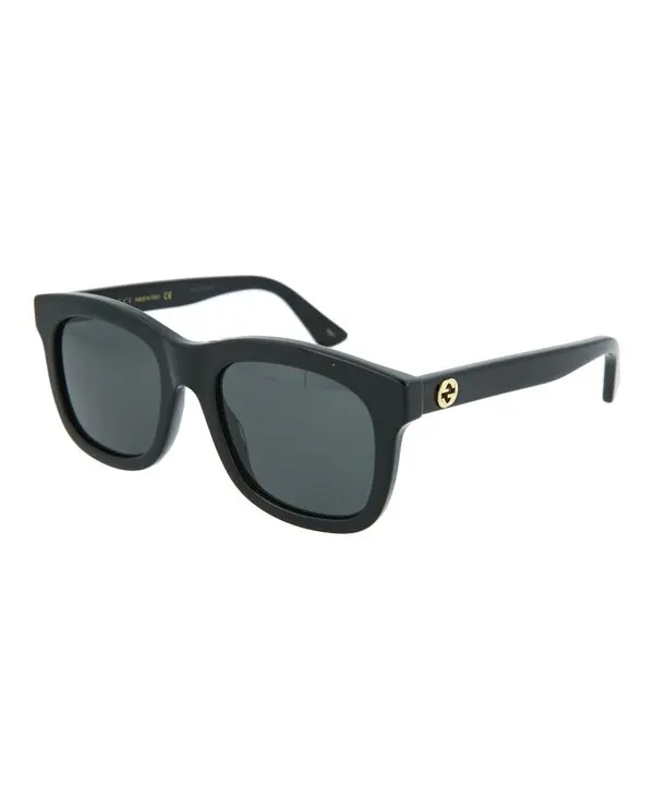 Gucci Square Rectangle Sunglasses - Black/grey (gg0326s