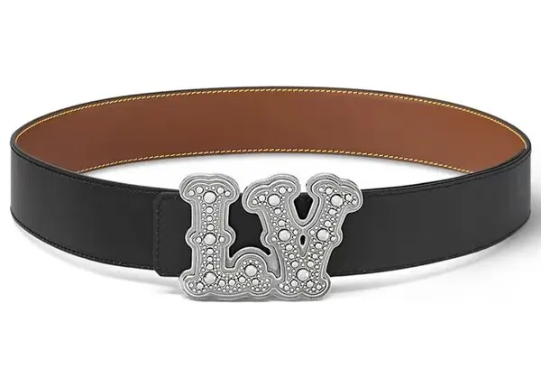 LOUIS VUITTON Ranch Studs 40mm Reversible Belt - Black