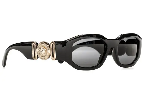 Versace Irregular Biggie Sunglasses - Black/black (ve4361)