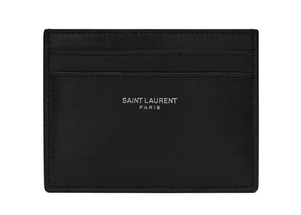 Saint Laurent Card Case In Smooth Leather - Black