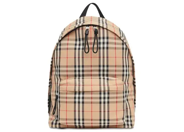Burberry Vintage Check Nylon Backpack - Archive Beige
