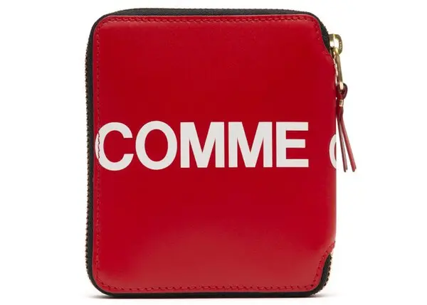 Comme Des Garçons Sa2100hl Huge Logo Wallet - Red
