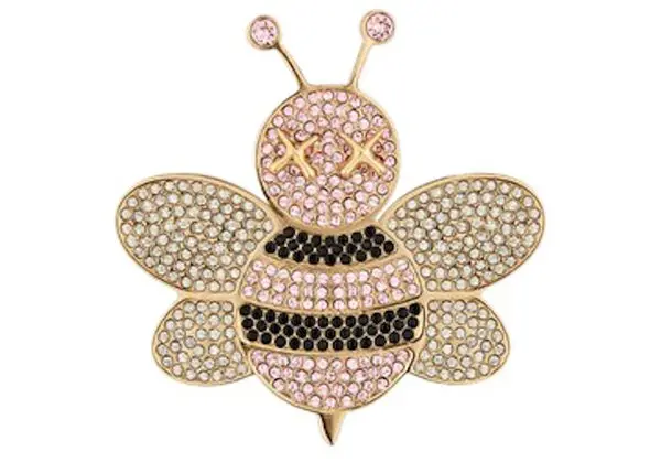 Dior X Kaws Bee Pin - Pink