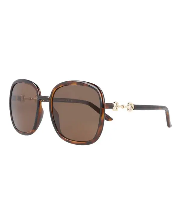 Gucci Square Sunglasses - Havana/brown (gg0893s