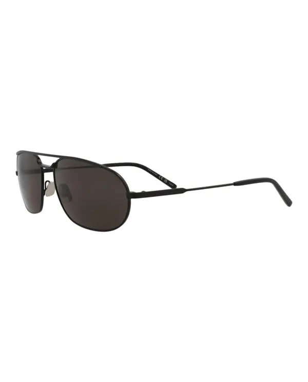 Saint Laurent Round Oval Sunglasses - Black/black (sl561