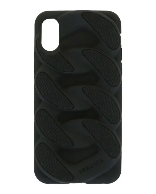 Versace Silicone Chain Reaction Iphone X Case - Black