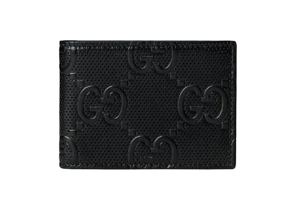 Gucci Gg Embossed Bifold Wallet - Black