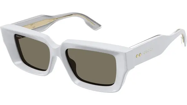 Gucci Rectangle Full Rim Sunglasses - Grey/brown (gg1529s/004)