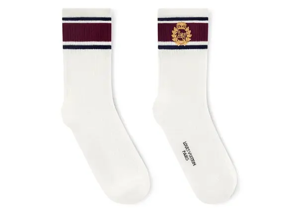 LOUIS VUITTON Crest Socks - White