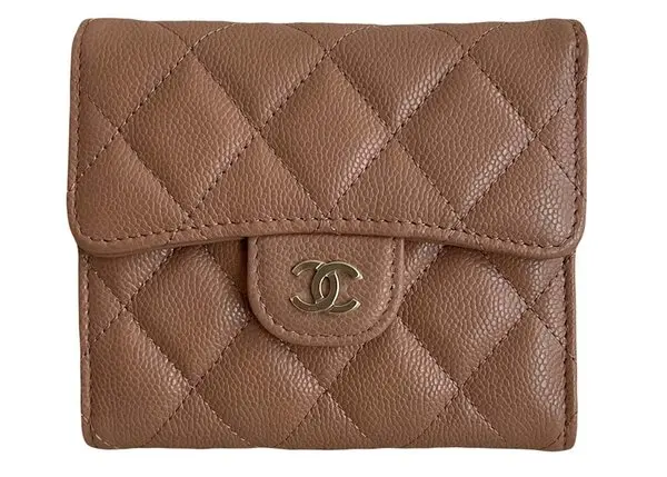 Chanel Classic Small Flap Wallet - Beige (ap0231)