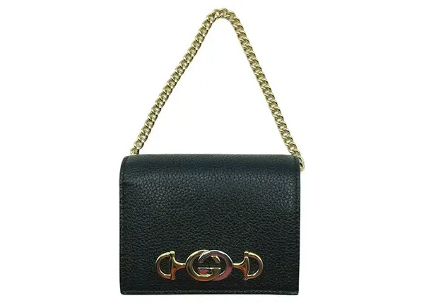 Gucci Gg Logo Zumi Bifold Mini Wallet Mini - Black