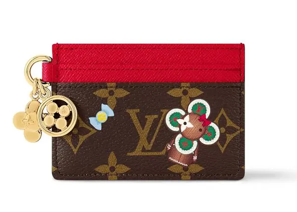 LOUIS VUITTON Charms Card Holder - Monogram/candy Red