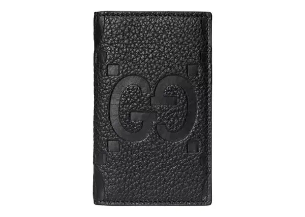 Gucci Jumbo Gg Card Case - Black