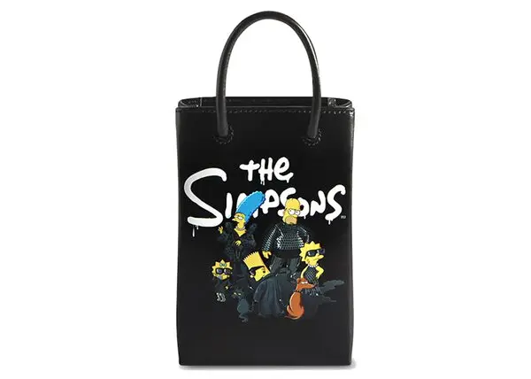 Balenciaga X The Simpsons Mini Shopper - Black