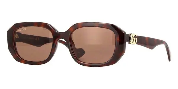Gucci Square Frame Tortoiseshell Sunglasses - Dark Havana/brown (gg1535s/002