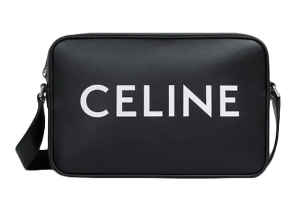 Celine Smooth Calfskin Messenger Bag - Black/white