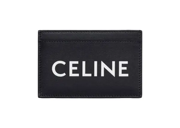 Celine Print Card Holder - Black White