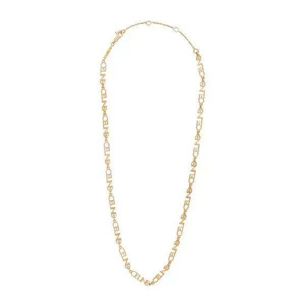 Celine Logo Necklace - Gold
