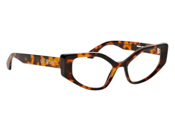 Off-White Style 24 Eyeglasses - Havana Blue Light Block (oerj024s23pla0016000/fr)