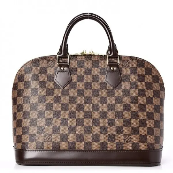 LOUIS VUITTON Alma Damier Ebene Pm Cerise Lining - Brown