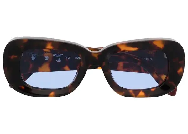 Off-White Carrara Round Frame Sunglasses - Tortoiseshell (oeri019s22pla0016045)