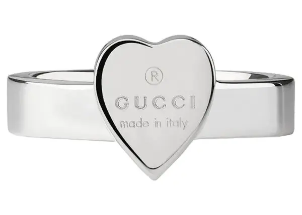 Gucci Heart Ring - Silver
