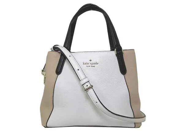 Kate Spade New York Jackson Triple Compartment Satchel Bag Medium - Optic White